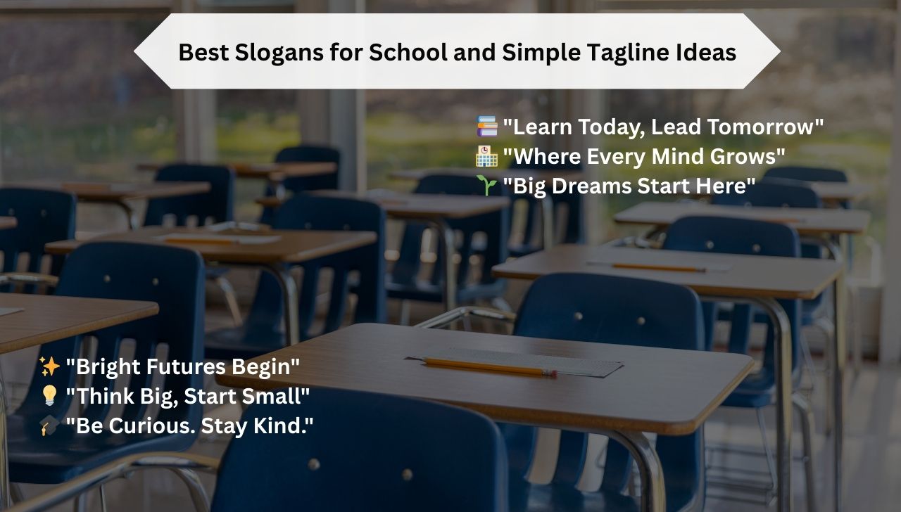 125+ Top School Slogan Ideas to Motivate Students and Staff - Search Fleek