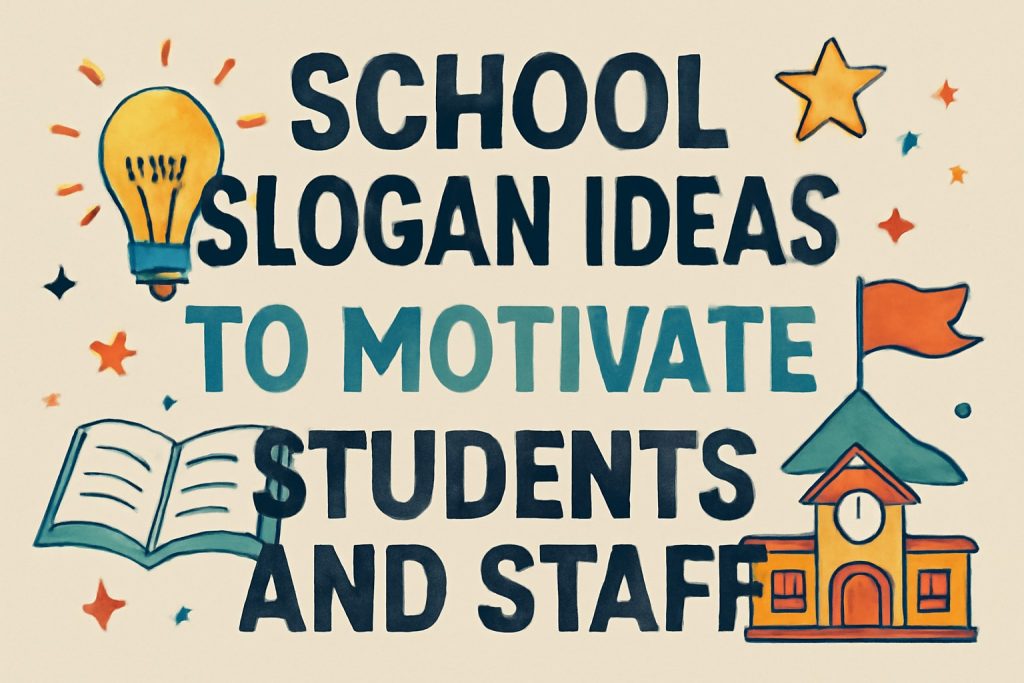 125+ Top School Slogan Ideas to Motivate Students and Staff - Search Fleek