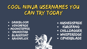 700+ Ninja Names Ideas for Warriors, Gamers & Writers - Search Fleek