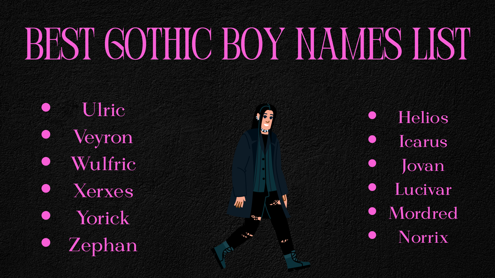 435+ Gothic Names That Are Dark, Cool & Mysterious - Search Fleek