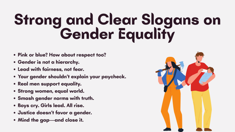 200+ Gender Equality Slogans That Demand Equal Rights - Search Fleek