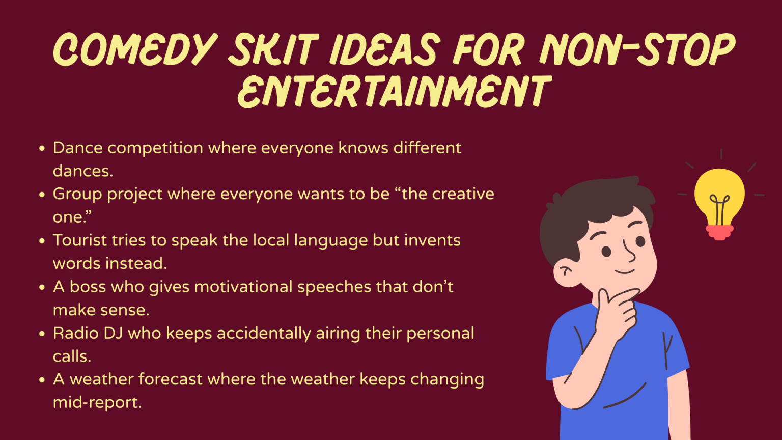 420 Skit Ideas for Every Occasion: Funny, Creative, and Easy to Perform ...