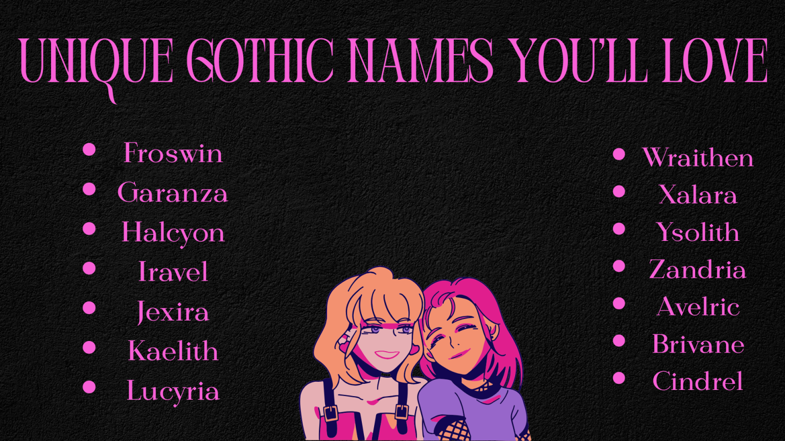 435+ Gothic Names That Are Dark, Cool & Mysterious - Search Fleek