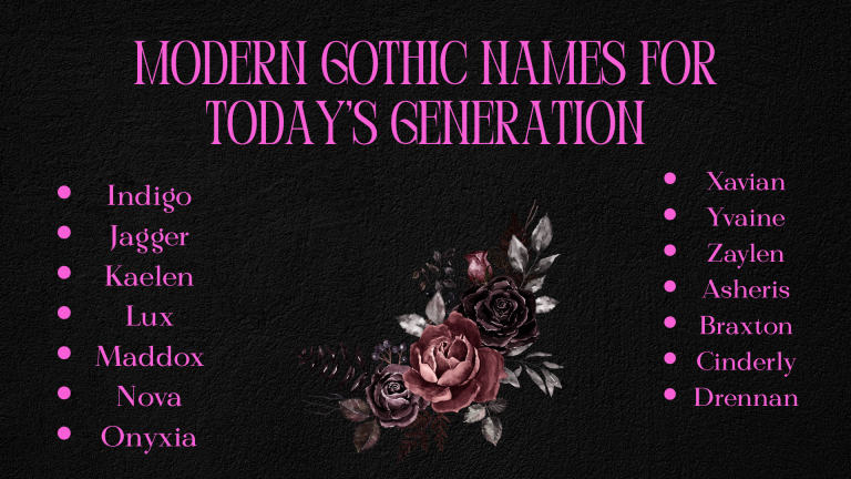 435+ Gothic Names That Are Dark, Cool & Mysterious - Search Fleek