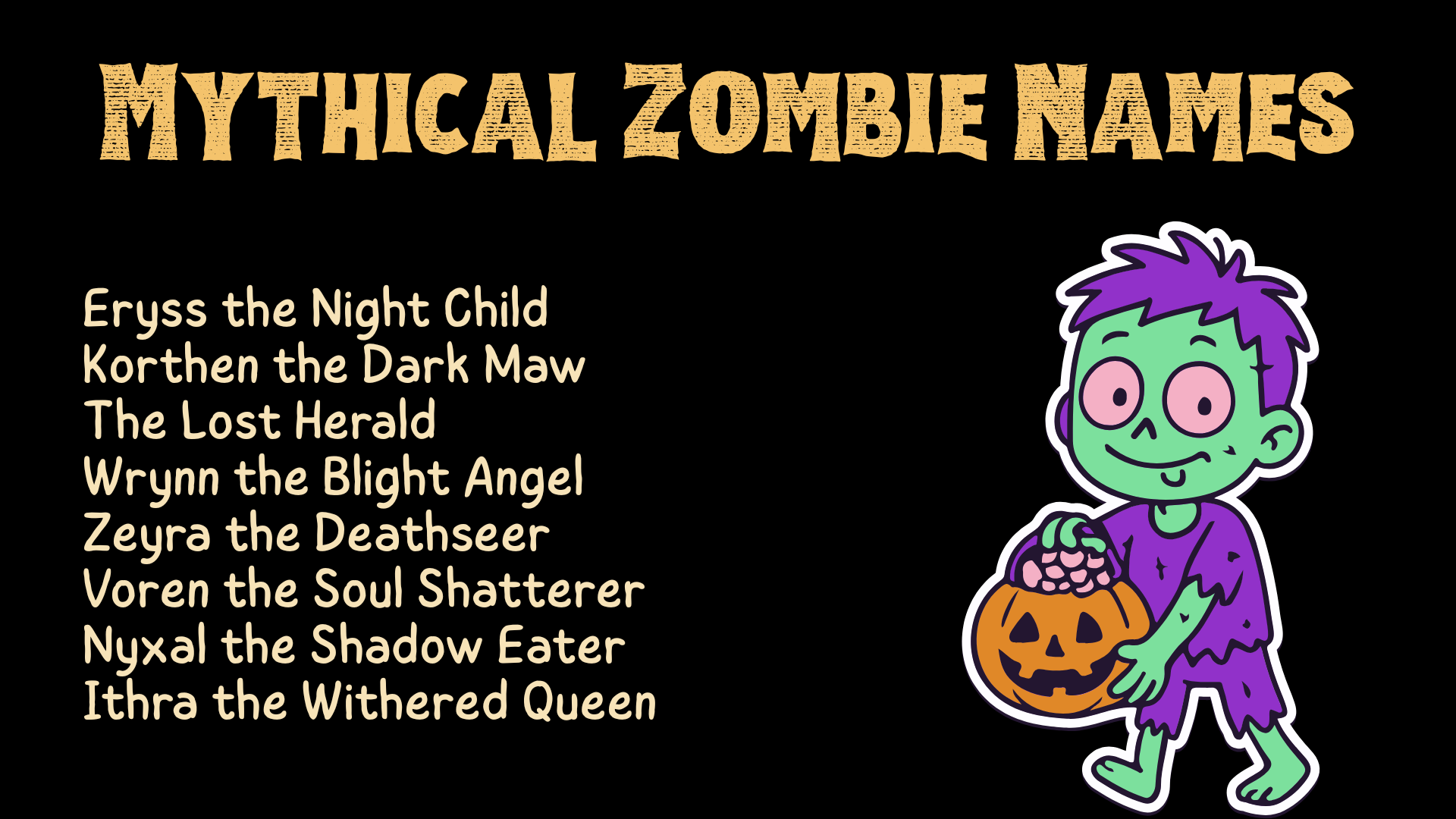 450+ Fun and Freaky Zombie Names to Try - Search Fleek